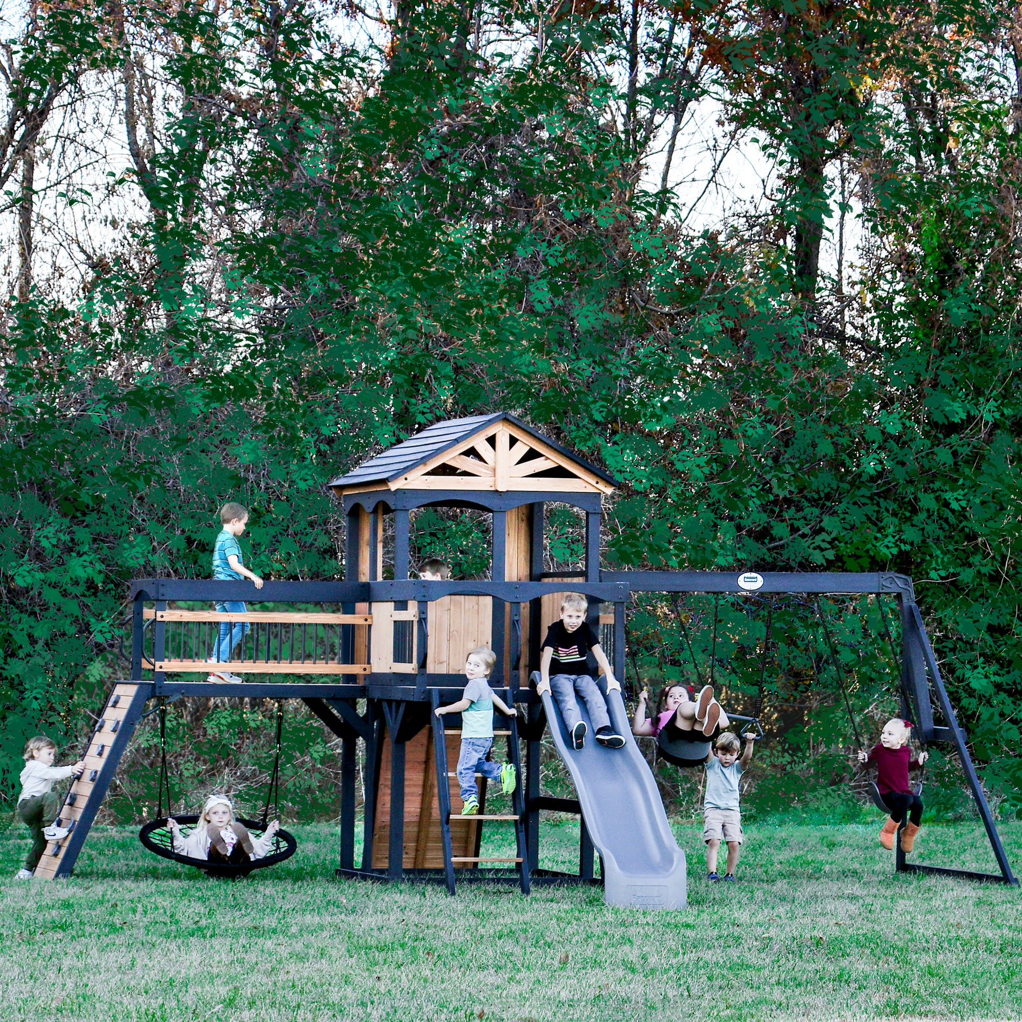 Timber Crossing Play Centre Swing Set